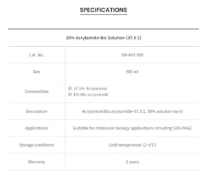 픽랩사이언티픽(Picklab_Scientific) • 30% Acrylamide-Bis Solution (37.5:1)